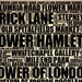 Tower Hamlets Landmarks & Culture: Premium Typographic Art Print - Etsy UK