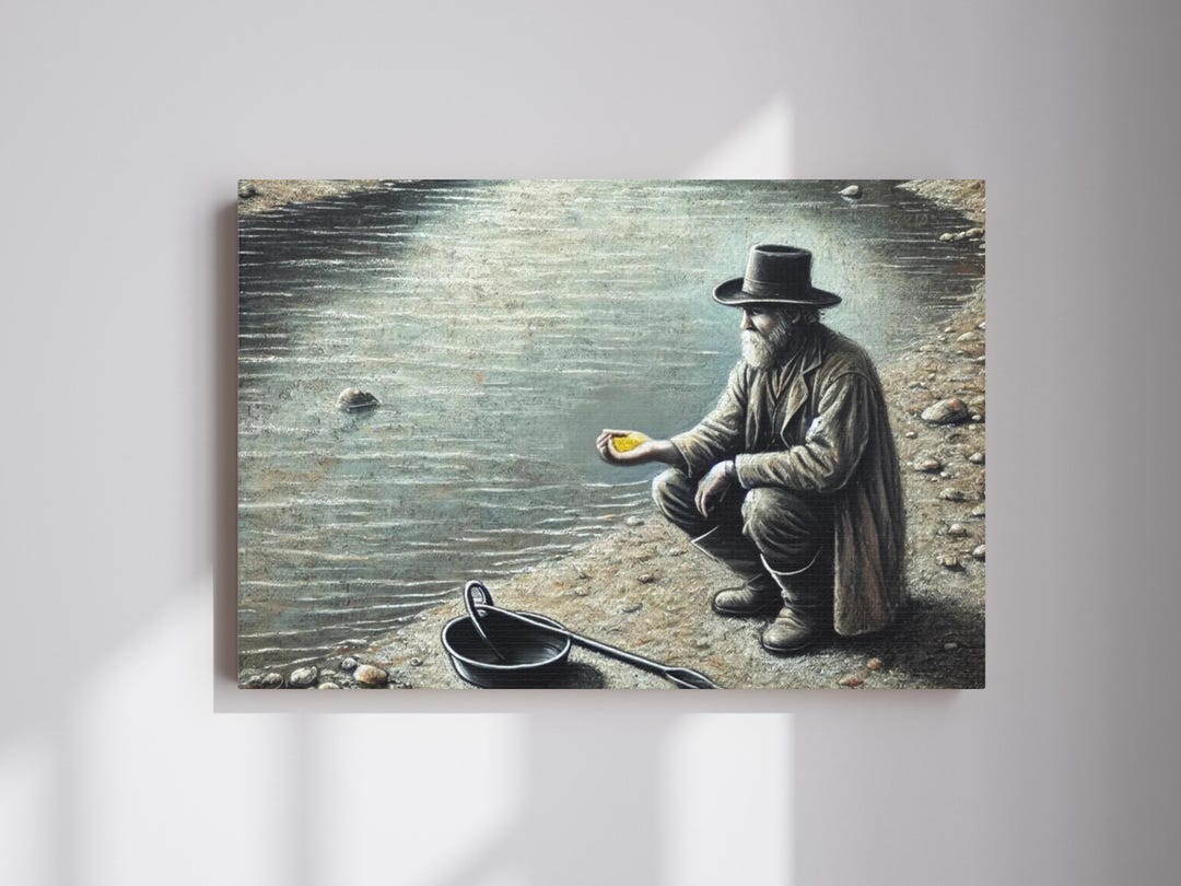 River of Fortune Wall Art, Mining Prints, Mining Wall Décor, Gift for ...