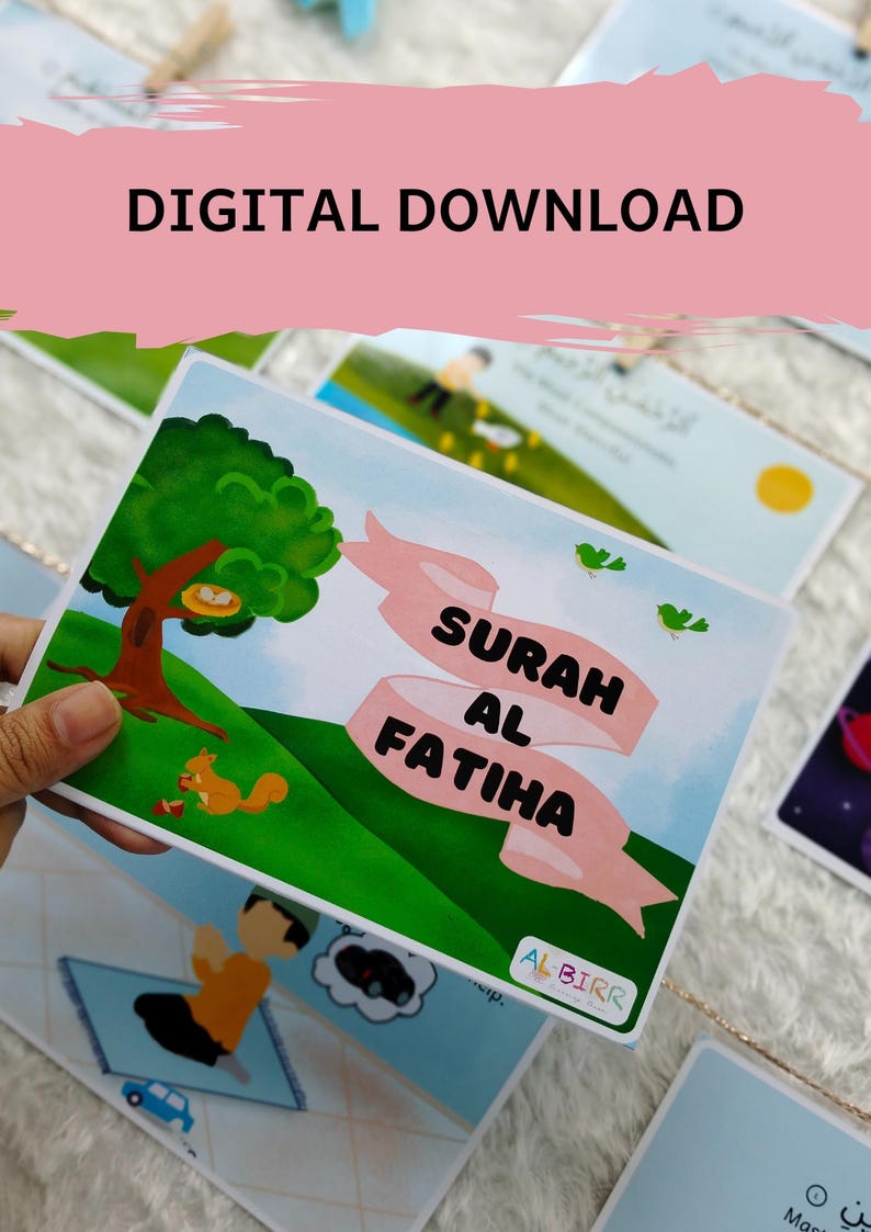 Surah Fatiha Flashcards - Etsy