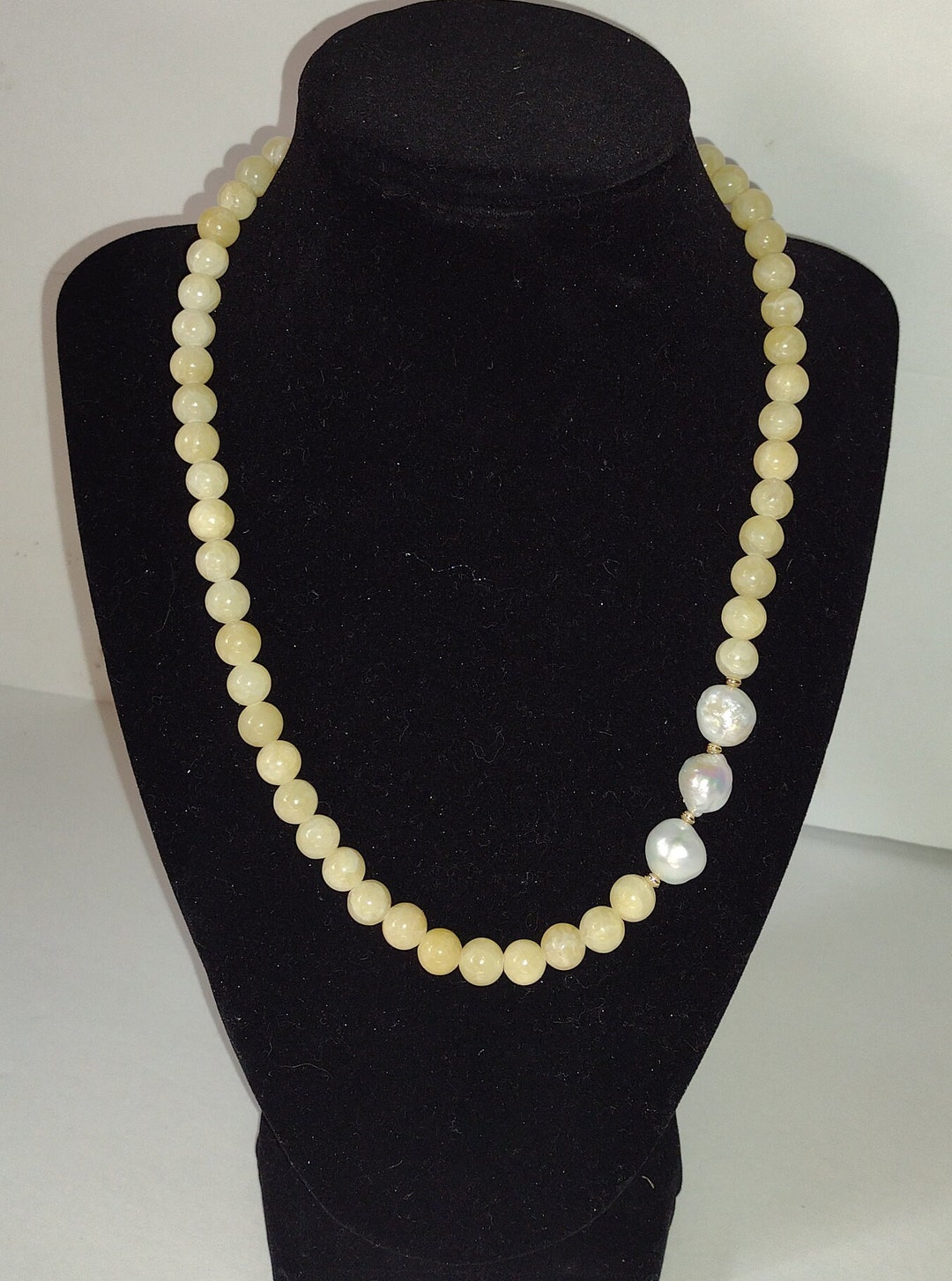 Yellow Honey Jade (butter Quartz) Necklace - Etsy