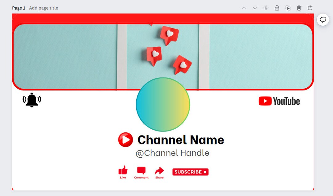 Youtube Theme Visiting Card Template - Editable Template - Etsy