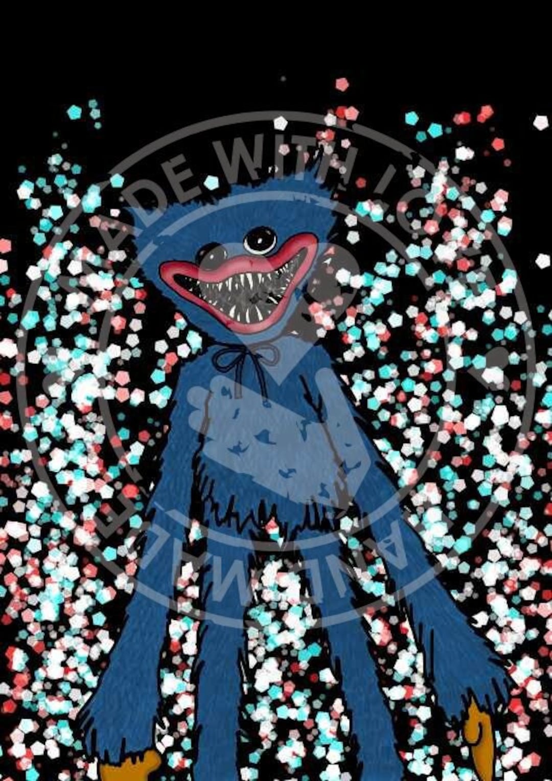 Huggy Wuggy Poppy's Playtime Digital Artwork Design Printable Download ...