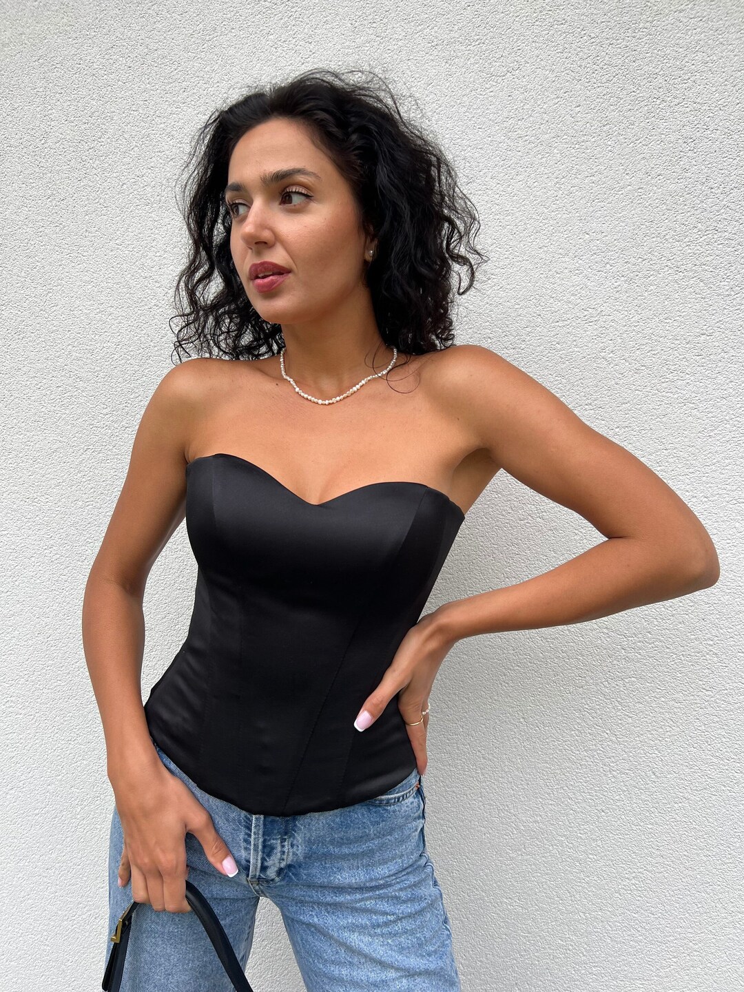 Luxe Silk Elegance Elongated Corset With Integrated Bustier Handcrafted Excellence, 60 Shades ...