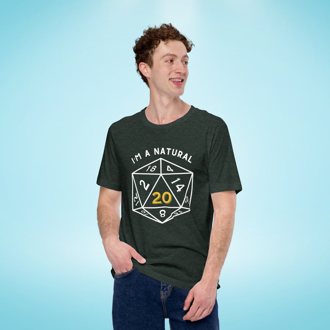Natural 20 Dnd Light Print Unisex T-shirt - Etsy