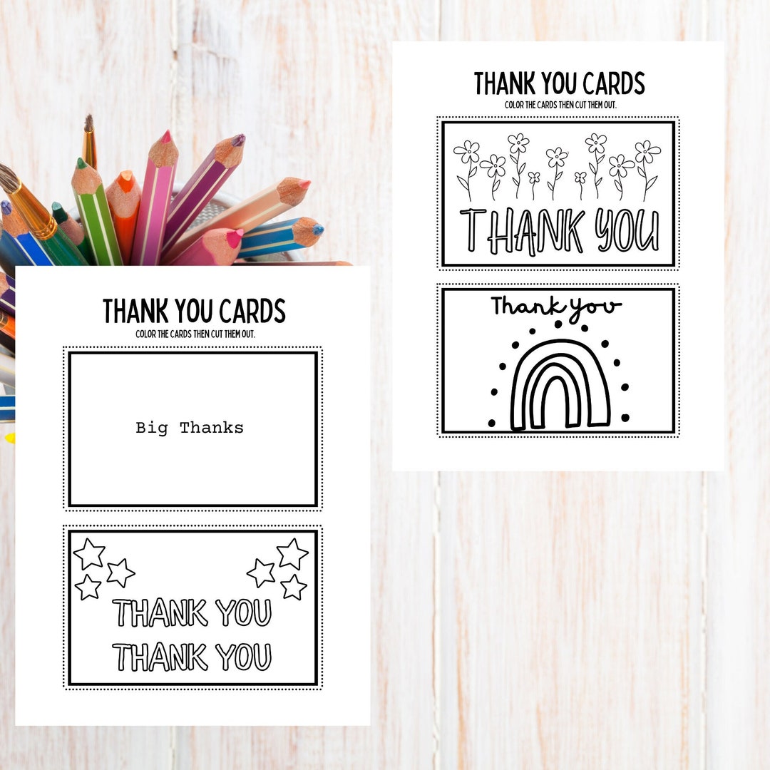 Teacher Appreciation Card From Kids, Printable Thank You Coloring Card ...