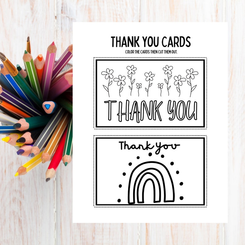 Teacher Appreciation Card From Kids, Printable Thank You Coloring Card ...