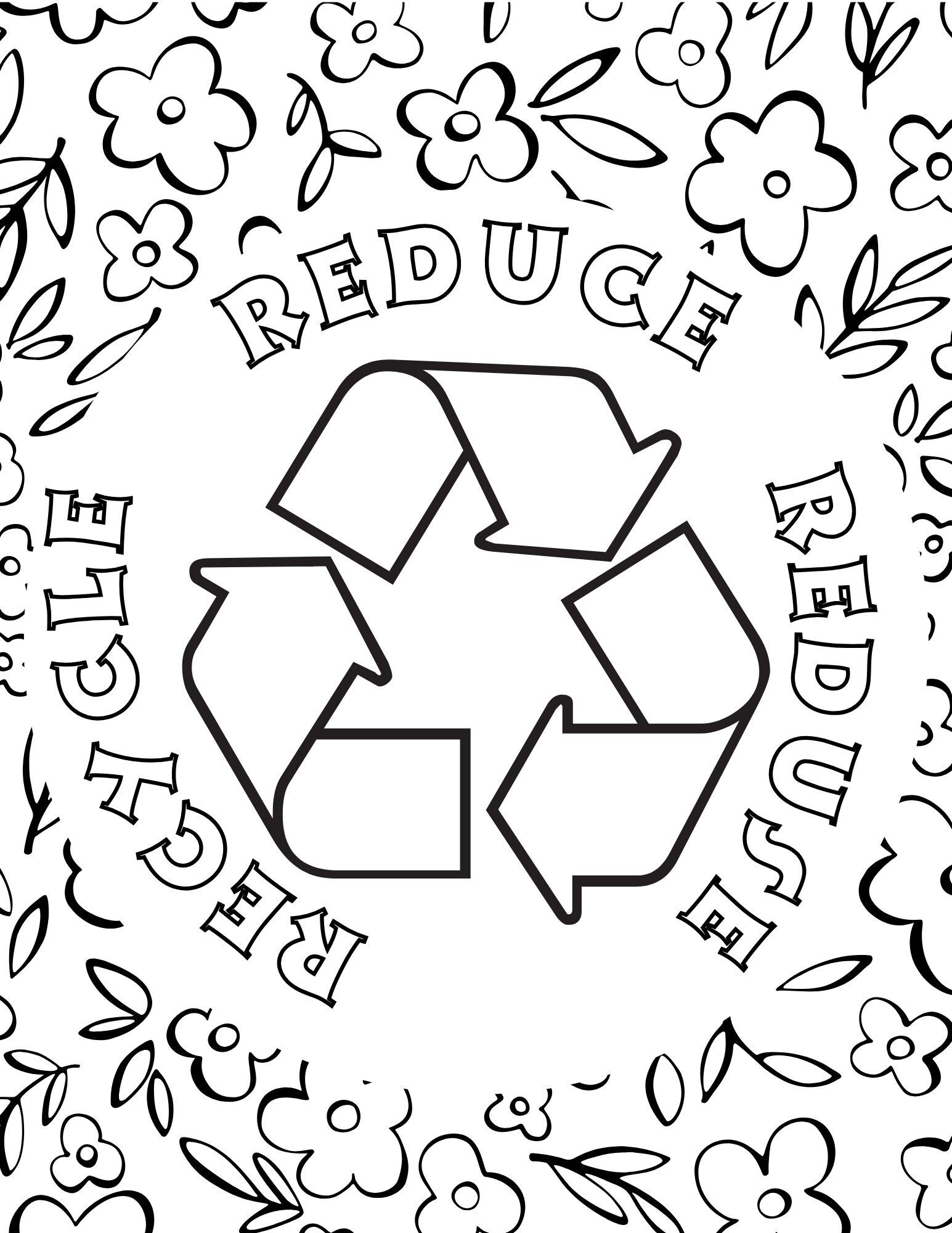 Earth Day Coloring Page PRINTABLE, Planet Earth Coloring for Kids ...