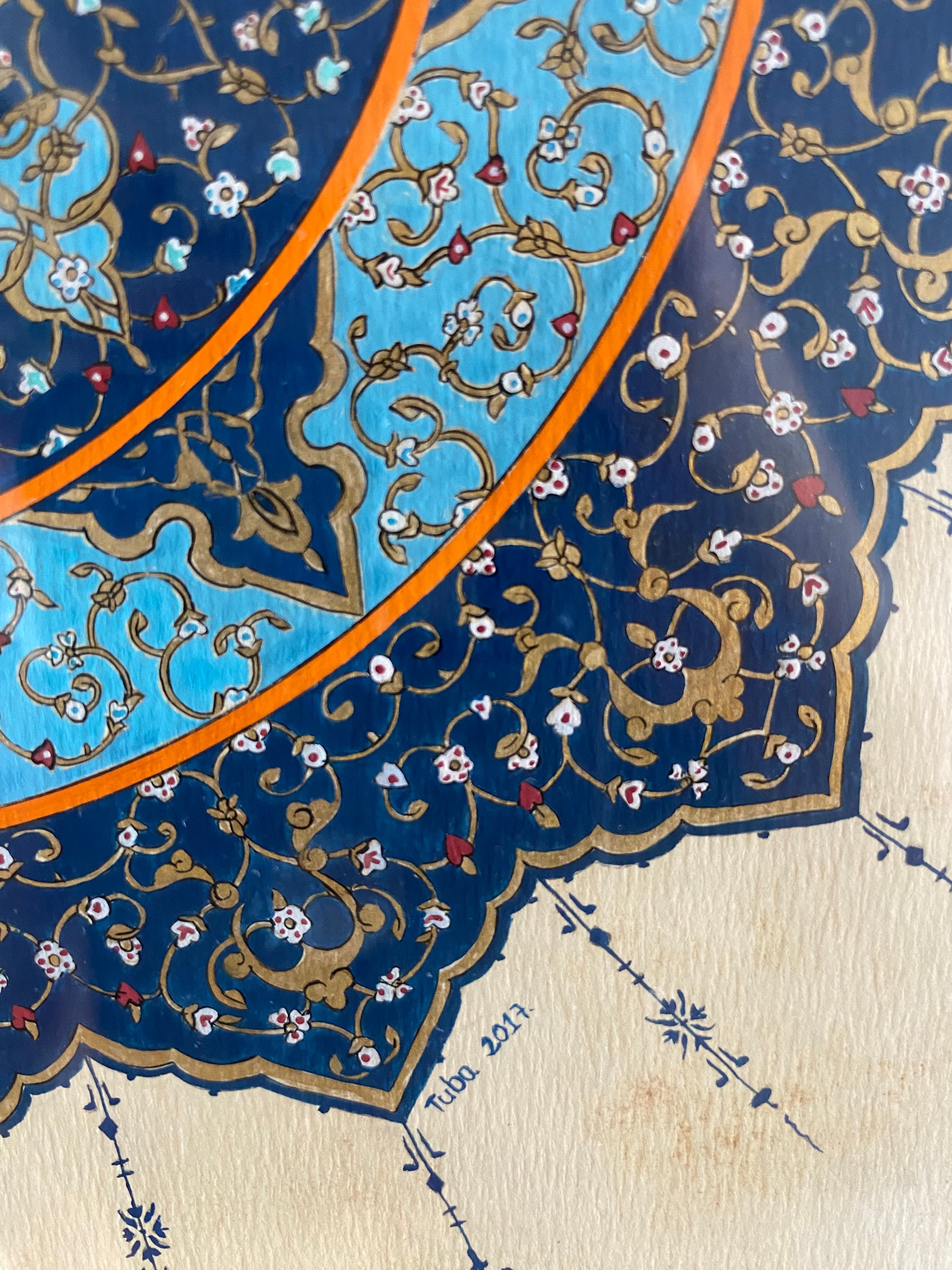 Tezhip Art, Original Handmade Illumination Wall Art, Islamic Home Decor ...