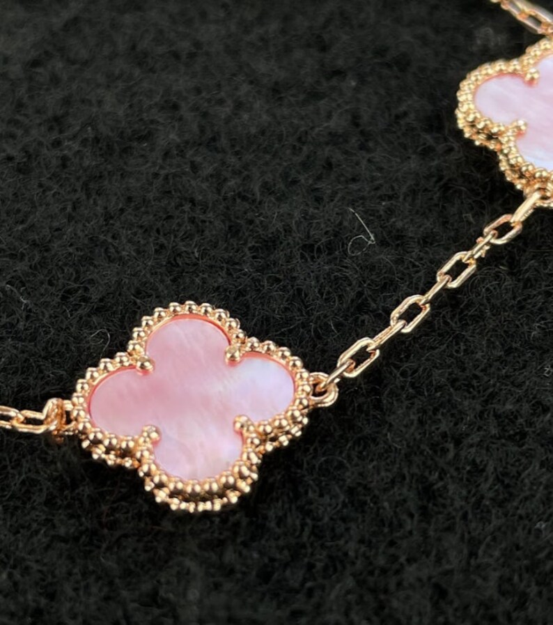 Vintage Iconic Pink Van Cleef & Arpels 18K Rose Gold Bracelet Rare ...