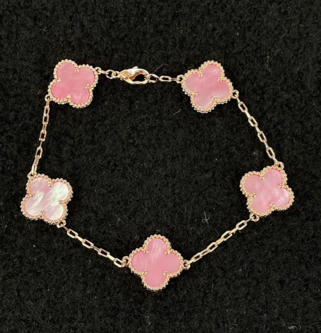 Vintage Iconic Pink Van Cleef & Arpels 18K Rose Gold Bracelet Rare Authentic Fine Jewelry - Etsy