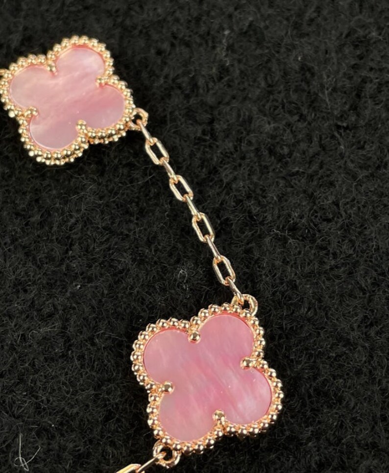 Vintage Iconic Pink Van Cleef & Arpels 18K Rose Gold Bracelet Rare ...