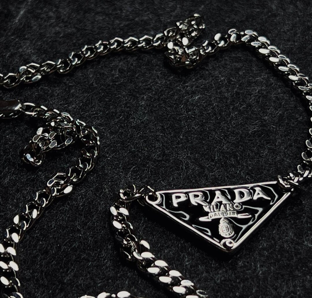 Vintage Prada Amulet Chain Necklace Choker - Etsy