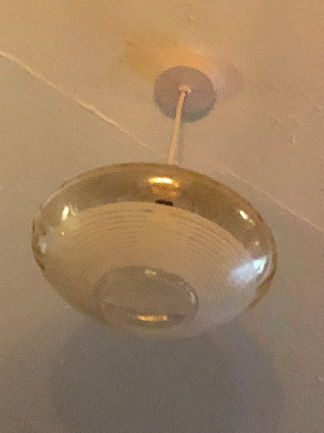 Retro Glass UFO Light - Etsy