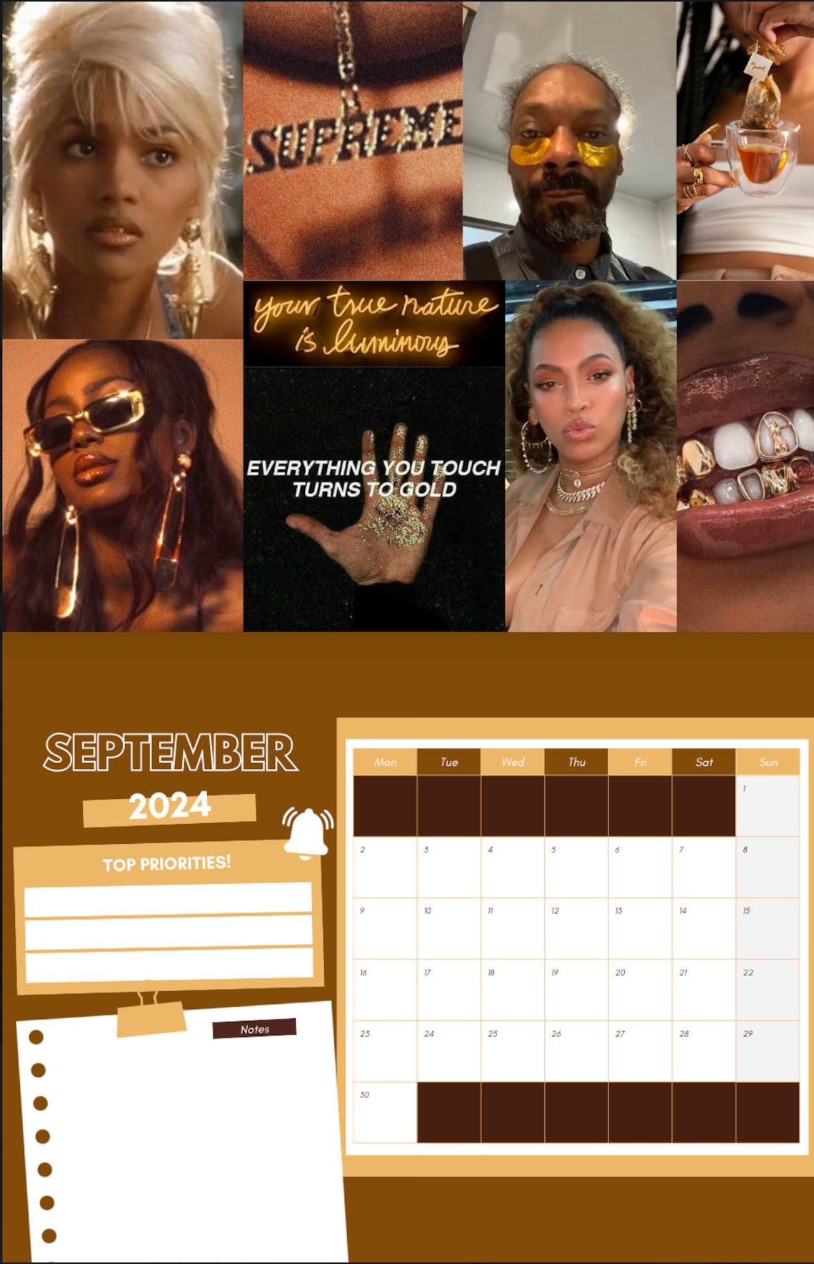 26-page Wall Calendar, Baddie Calendar, Mood Calendar, Meme Calendar ...