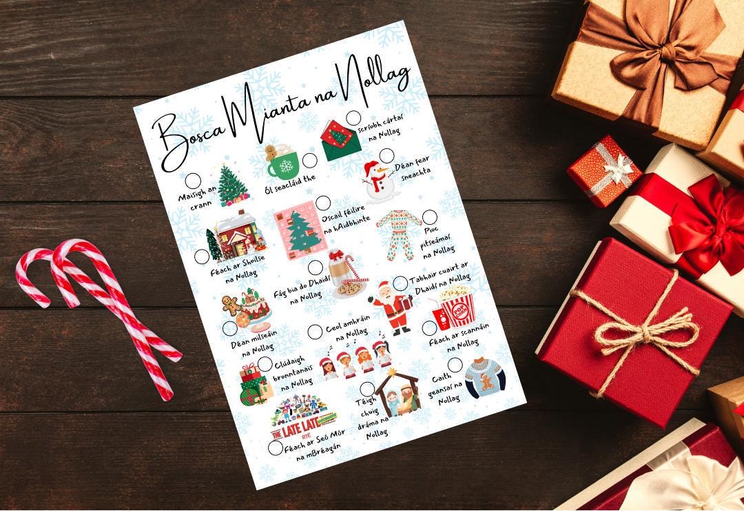 Bosca Mianta Na Nollag, Christmas Kids Activity, PRINTABLE Journal Page ...