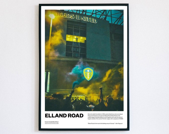 Leeds United Print - Etsy UK