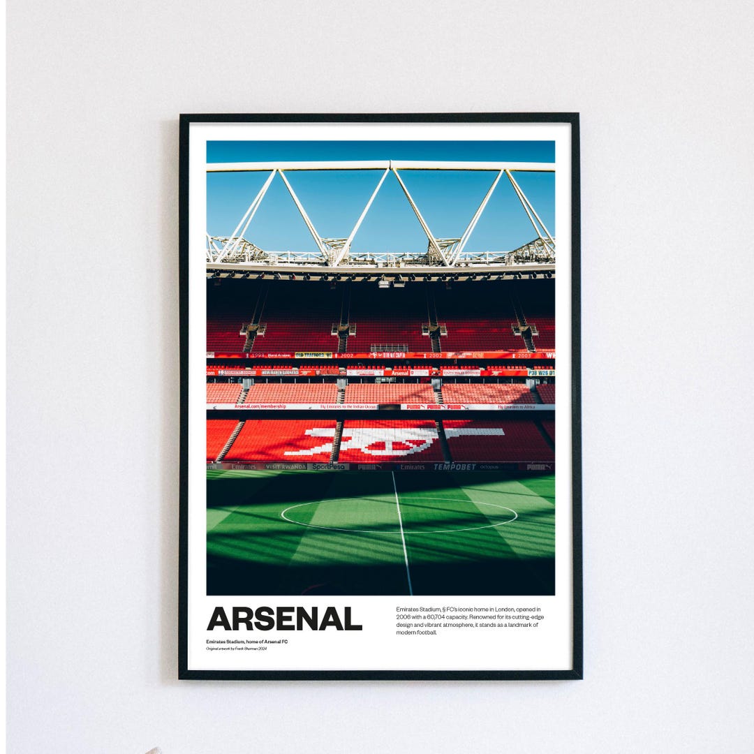 Arsenal Football Poster Print Vintage Retro A4 A3 Print Painting AFC ...