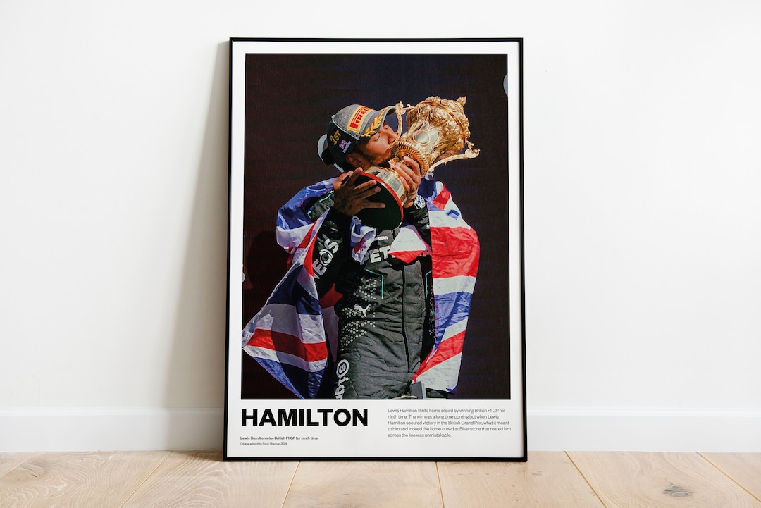 Lewis Hamilton - Formula 1 - F1 - Poster Print Vintage Retro A5 A4 A4 ...