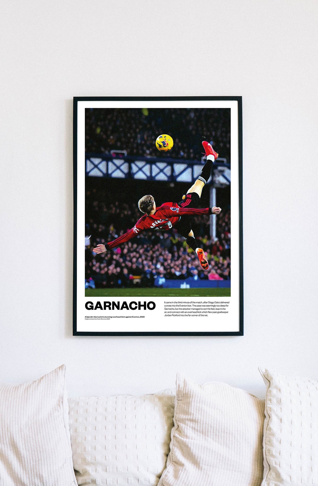 Alejandro Garnacho Argentina Manchester United MUFC Football Poster ...