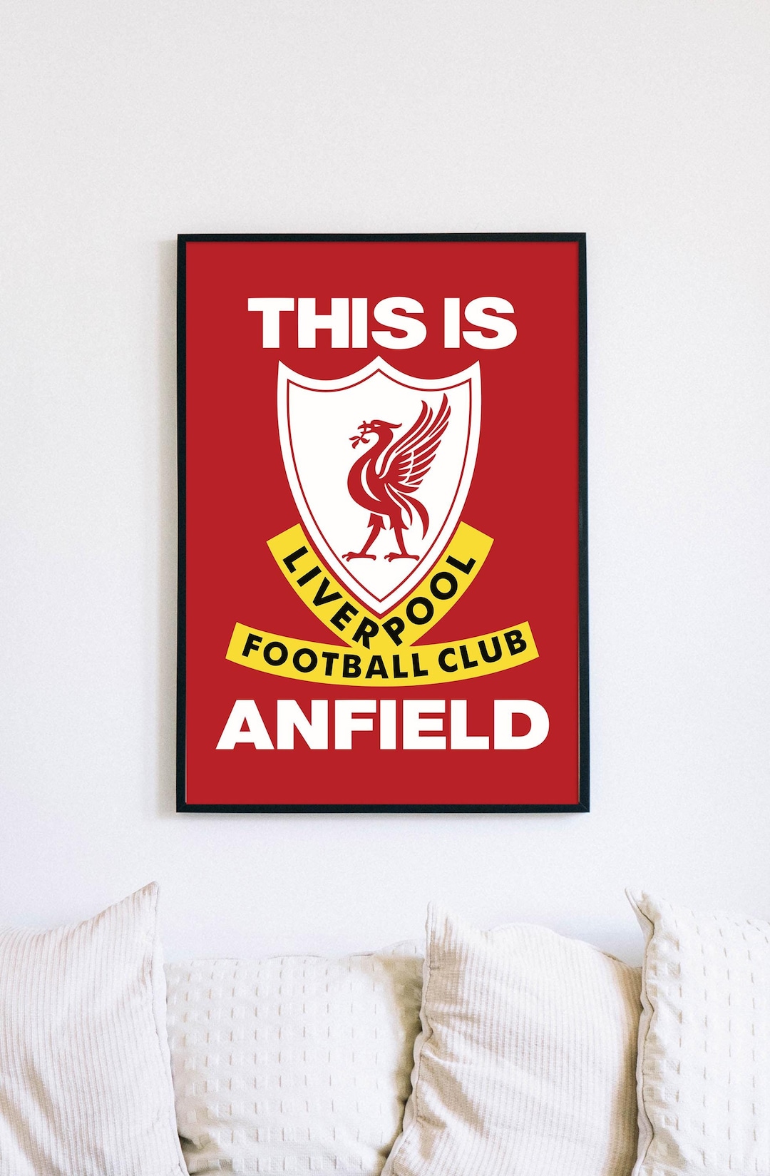 This is Anfield Sign Poster, Liverpool FC Poster, Premier League, Wall ...