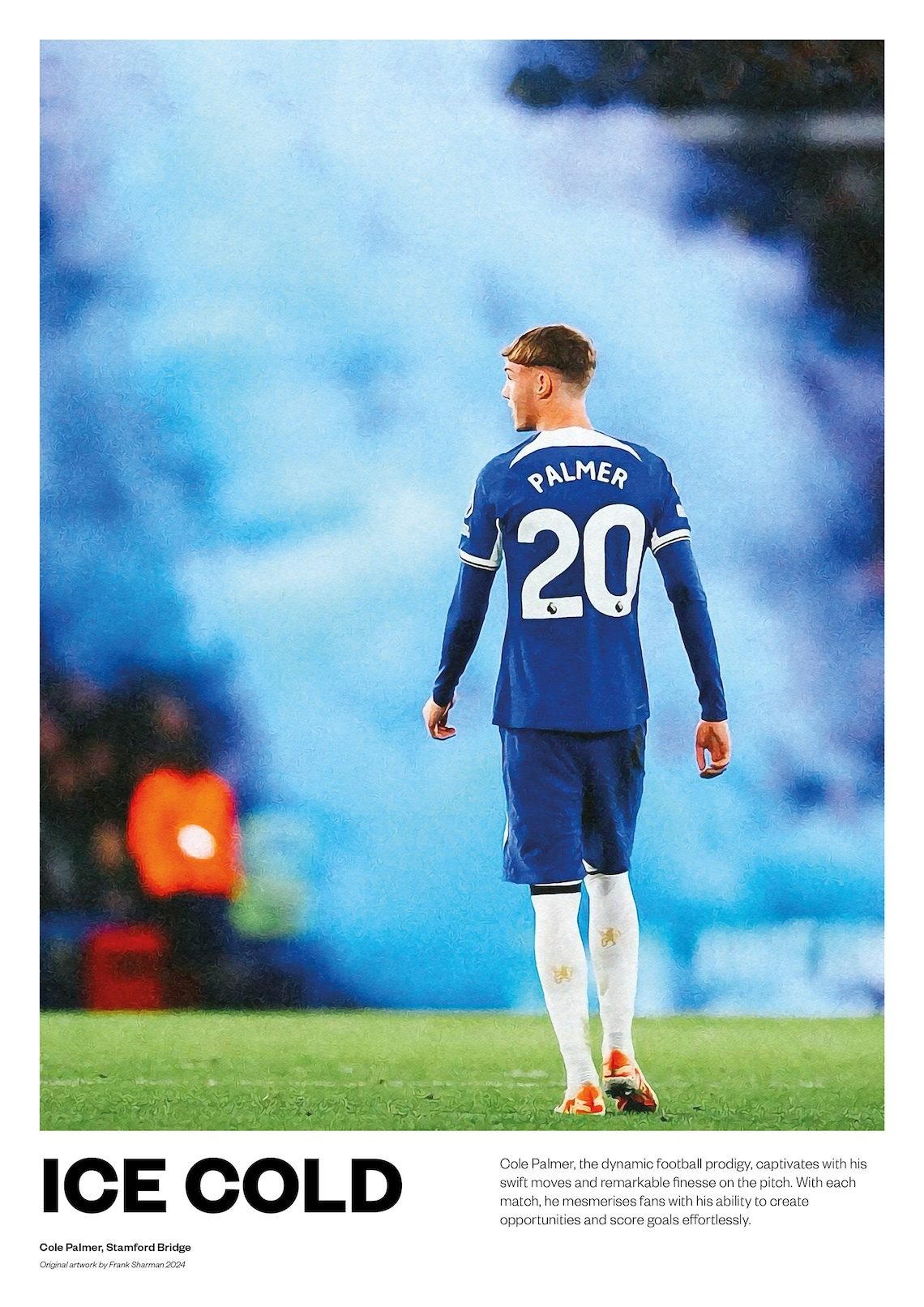 Cole Palmer Chelsea Fc Football Poster Print Vintage Retro A4 Print ...