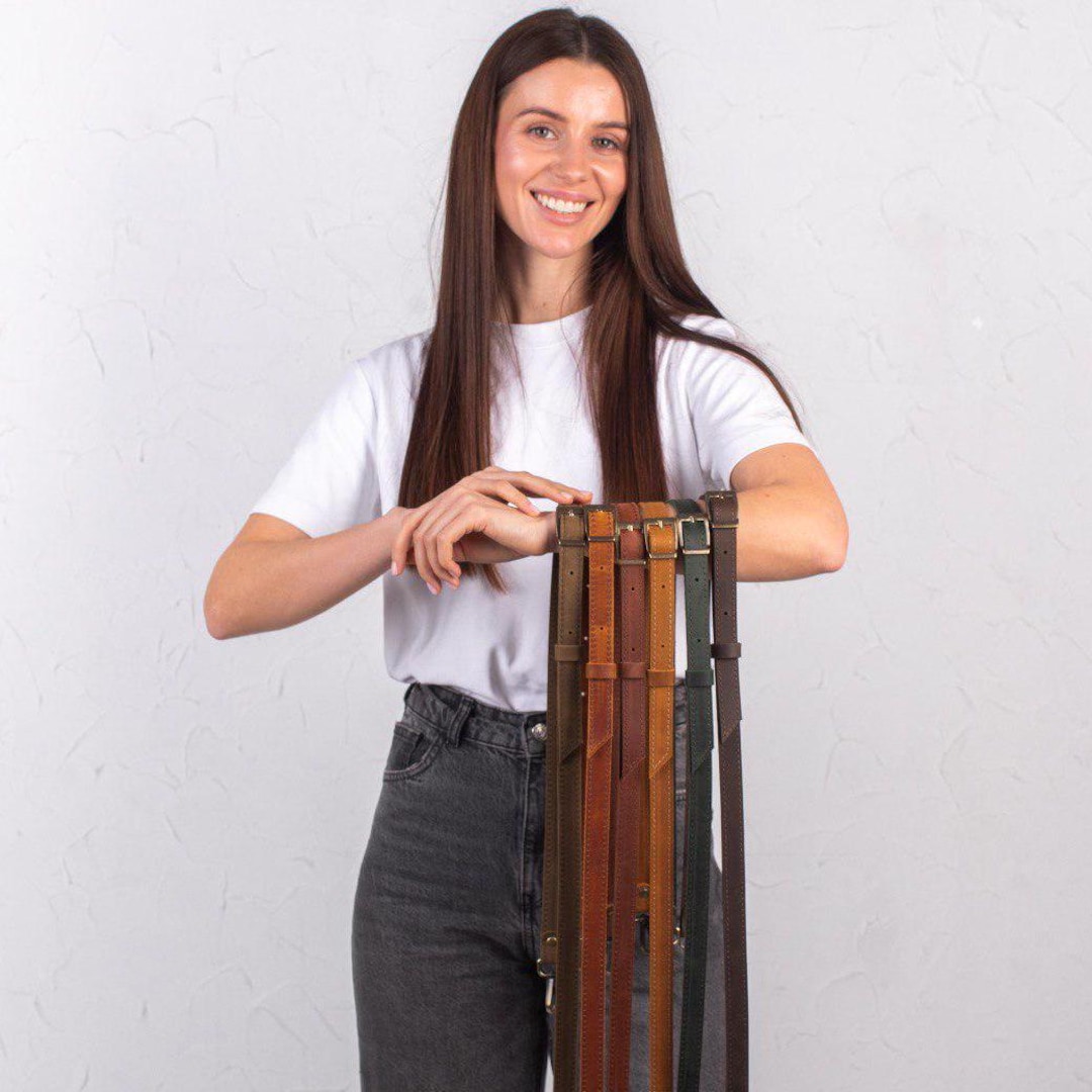 Adjustable Leather Shoulder Strap – Smooth, Durable Bag Upgrade (27.5 ...