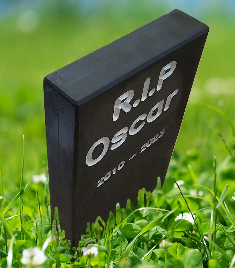 Headstone / Tombstone for Beloved Pet Genuine Natural Stone Engraved - Etsy