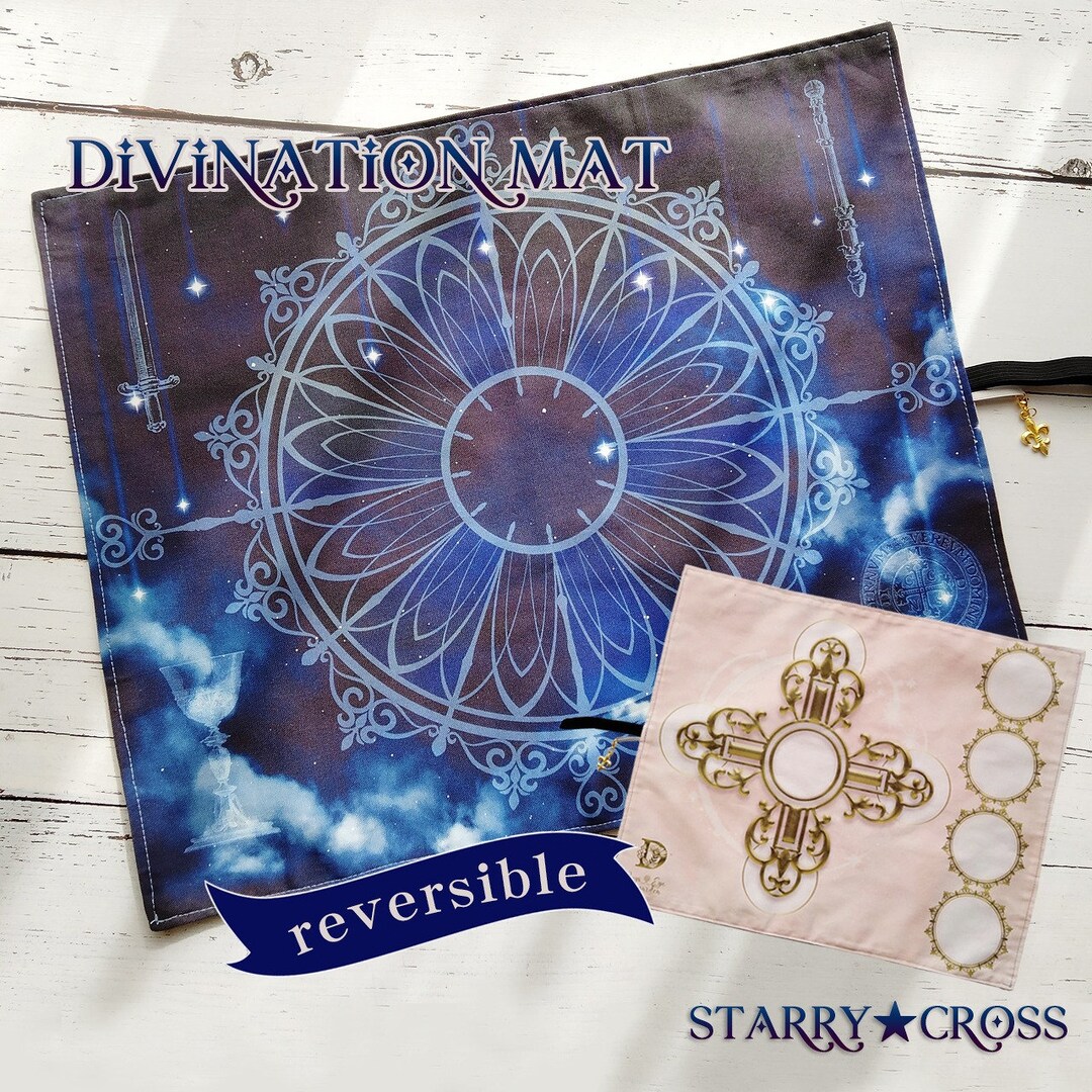 Charm Casting Mat / Divination Mat *starry Cross* - Etsy