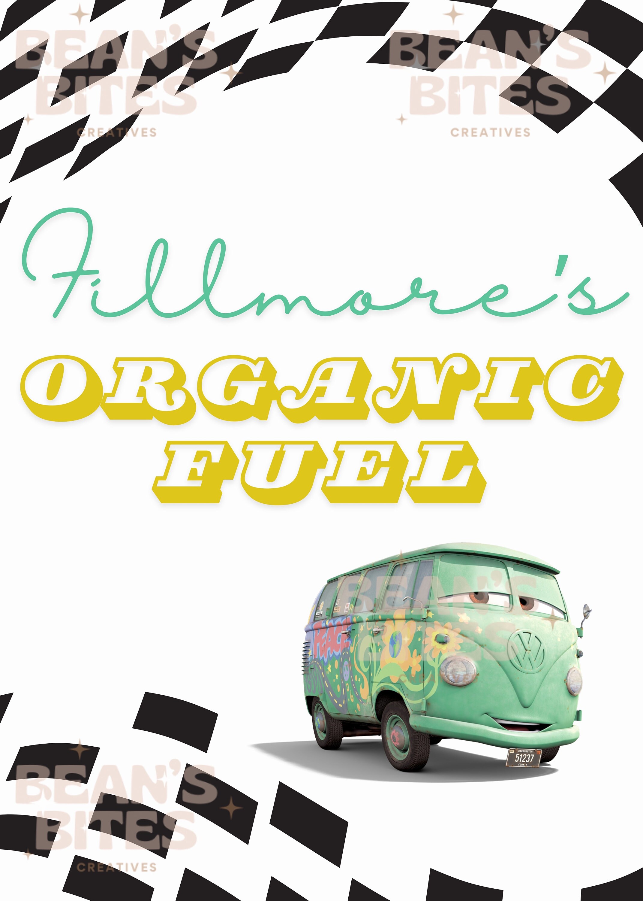 Pixar Cars Birthday Supplies Custom Downloadable Food Table Labels 5x7 ...