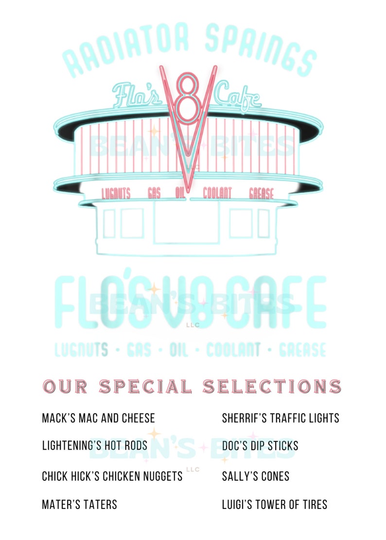 Pixar Cars Birthday Supplies Custom Downloadable Food Table Labels 5x7 ...