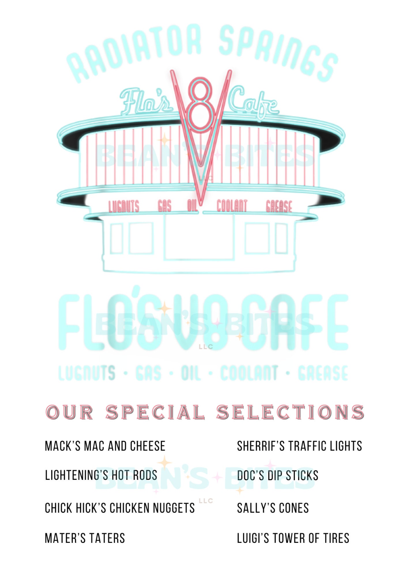 Pixar Cars Birthday Supplies Custom Downloadable Food Table Labels 5x7 ...