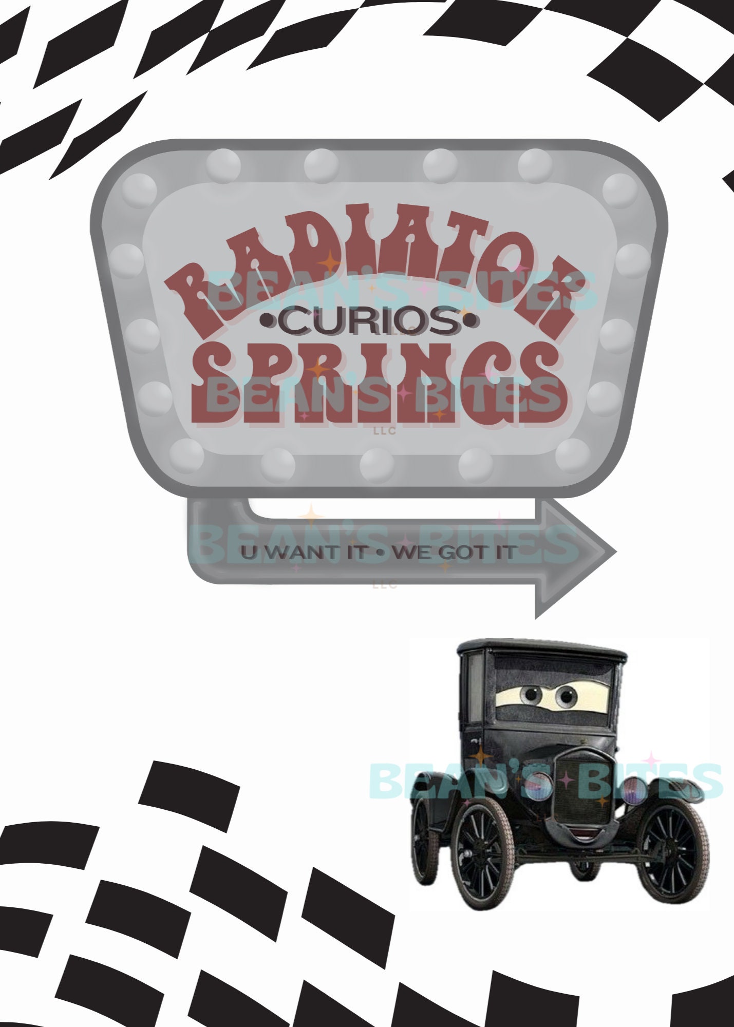 Pixar Cars Birthday Supplies Custom Downloadable Food Table Labels 5x7 ...