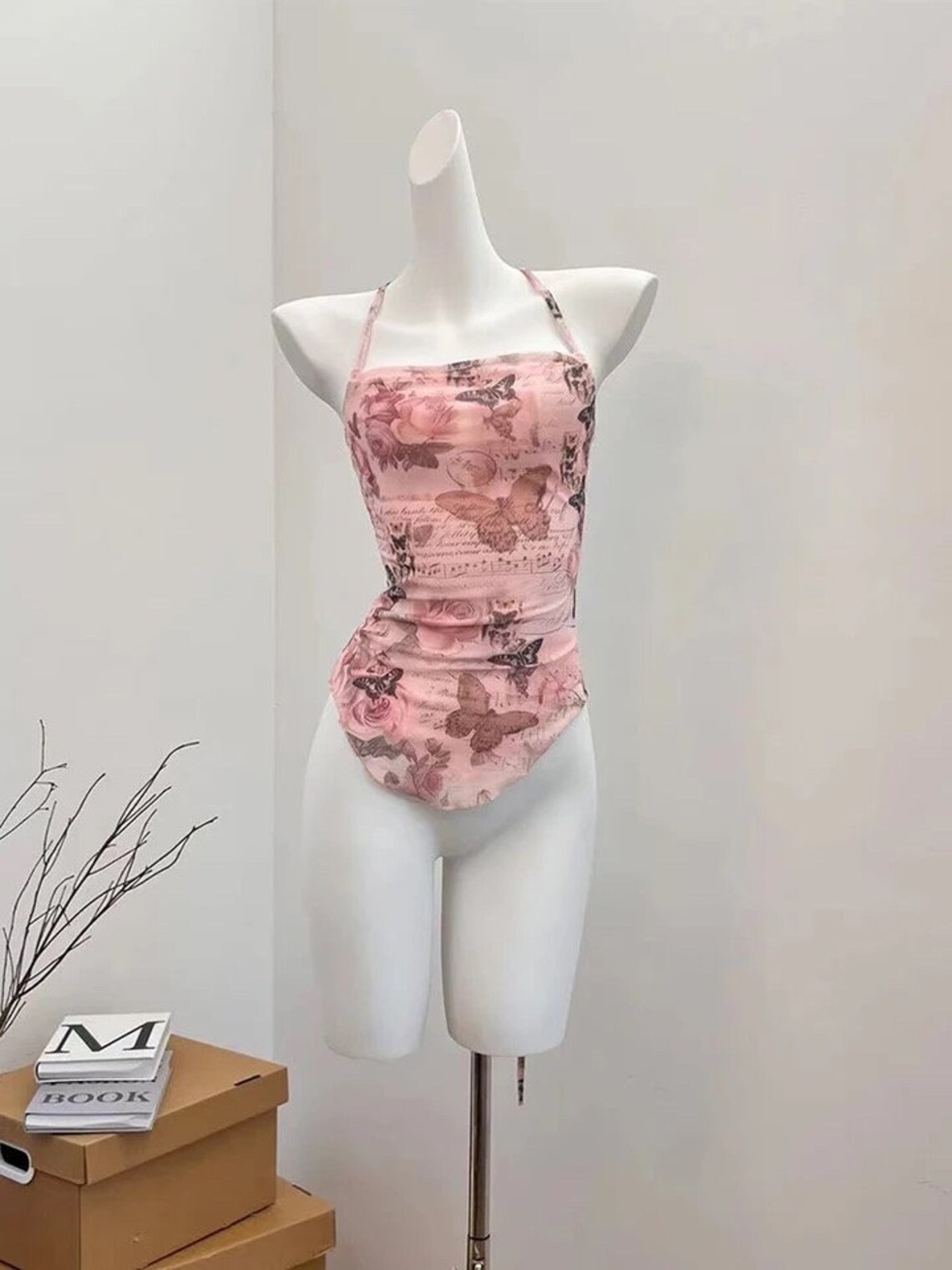 Coquette Summer Butterfly Backless Tie Top - Etsy