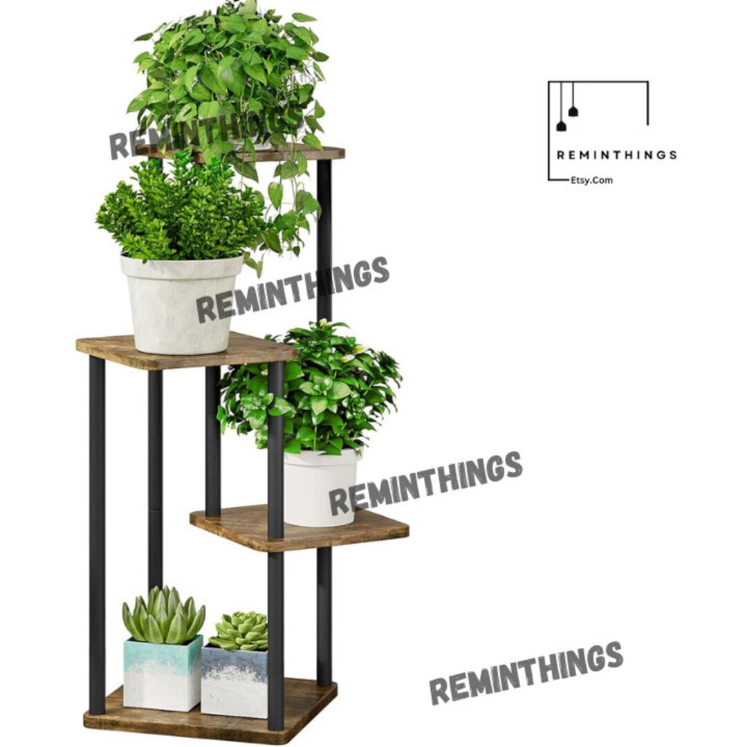 4 Tier Plant Shelf | Indoor Plant Shelf | Planter Stand | Multi Plant ...