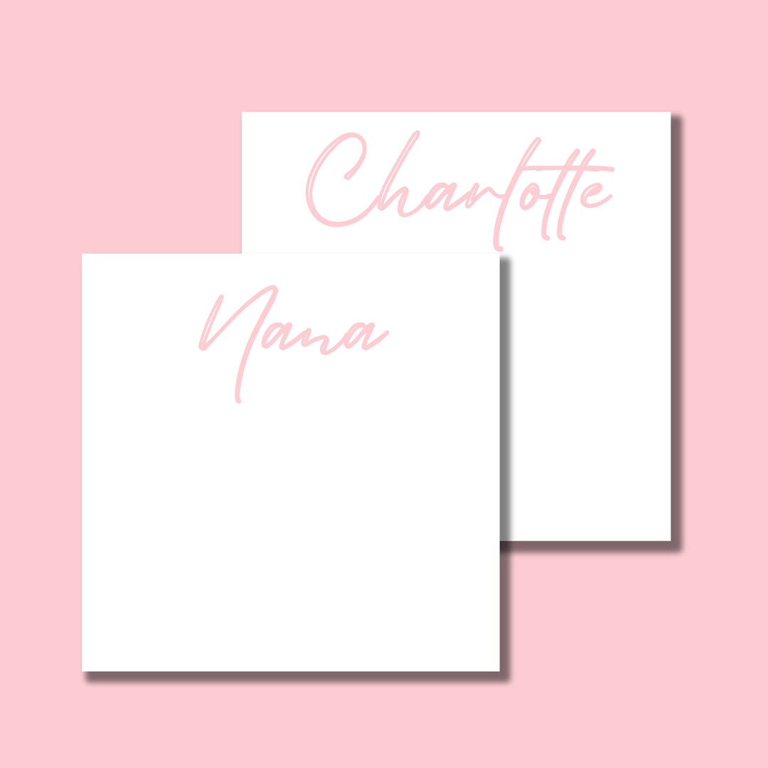 Custom 8x8 Notepad, Name Notepad, Custom Bridesmaid Gift, Teacher Gift ...