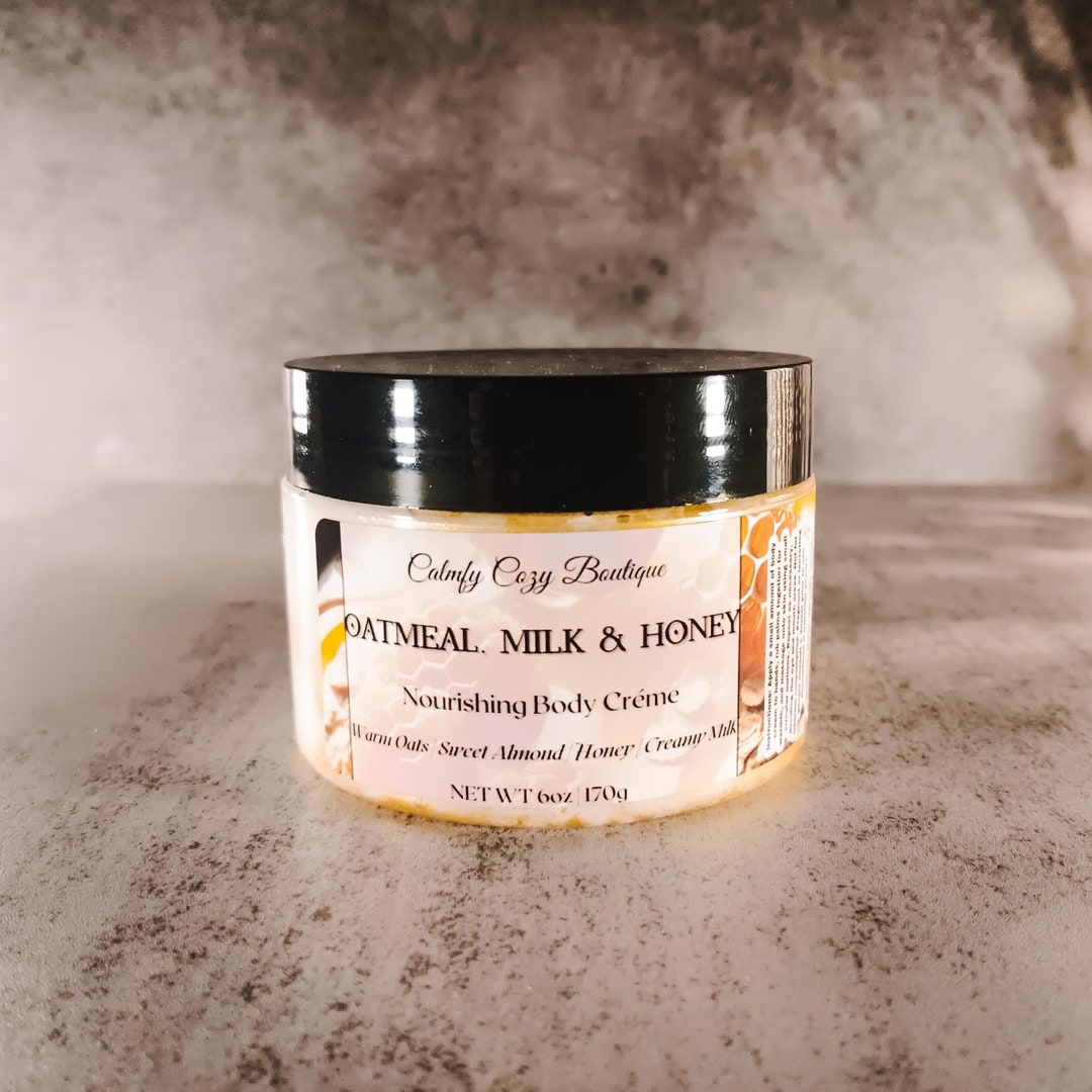 OATMEAL, MILK, & HONEY | Nourishing Body Crème | Handmade Moisturizer ...