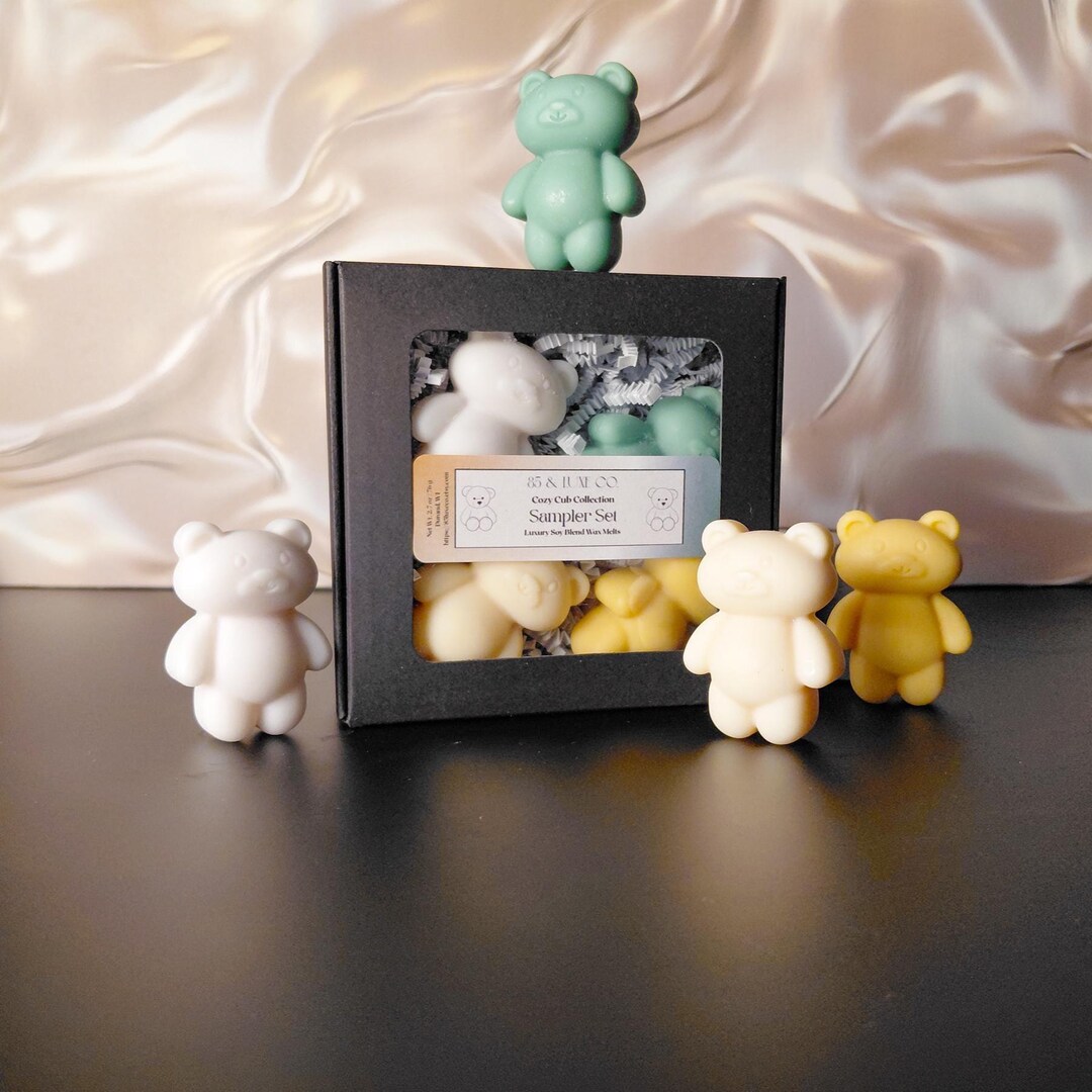 COZY CUB COLLECTION | Bear-shaped Wax Melts | Cozy Gourmand & Fresh ...
