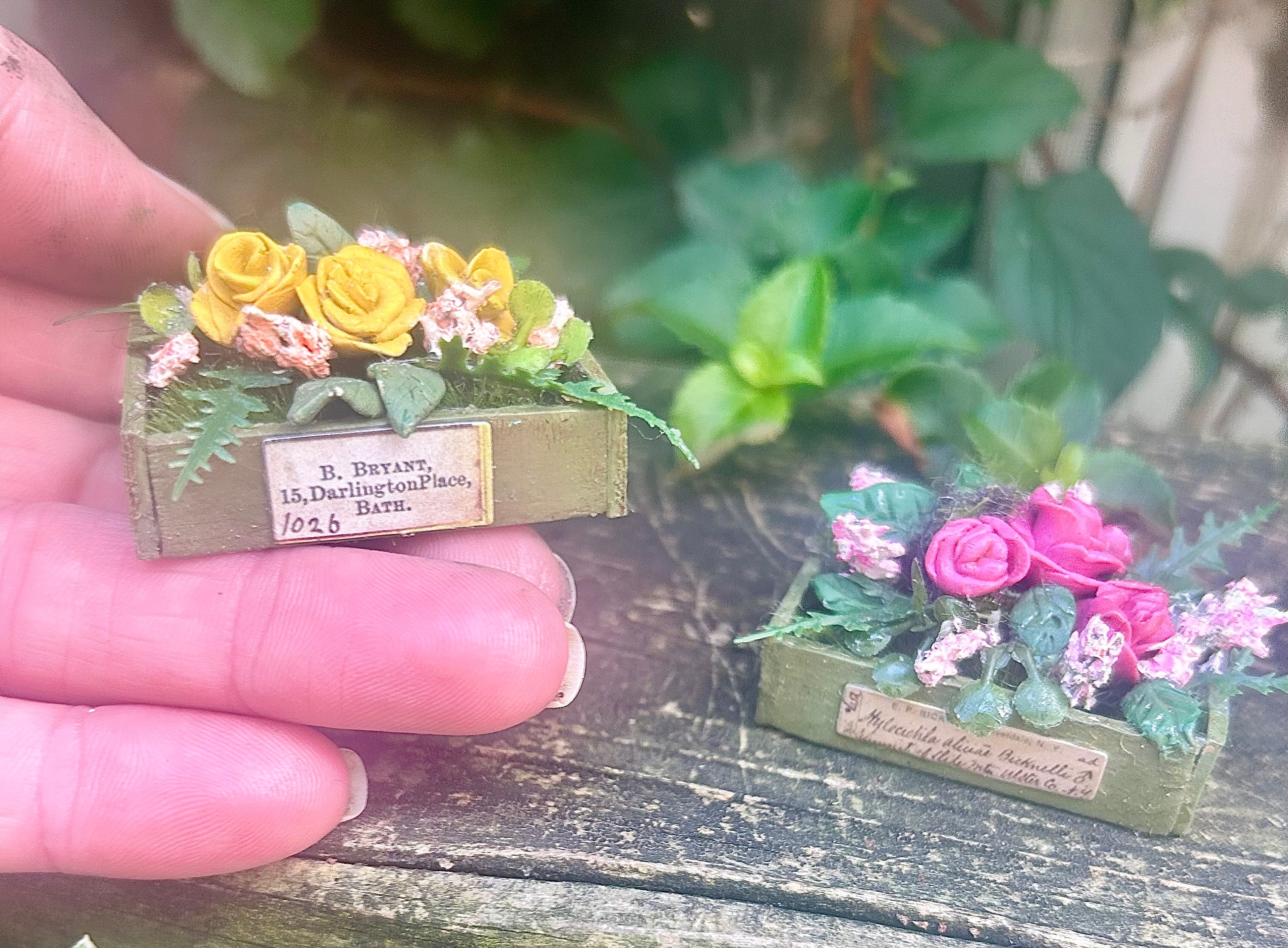 Miniature Flower Box Planters - Etsy