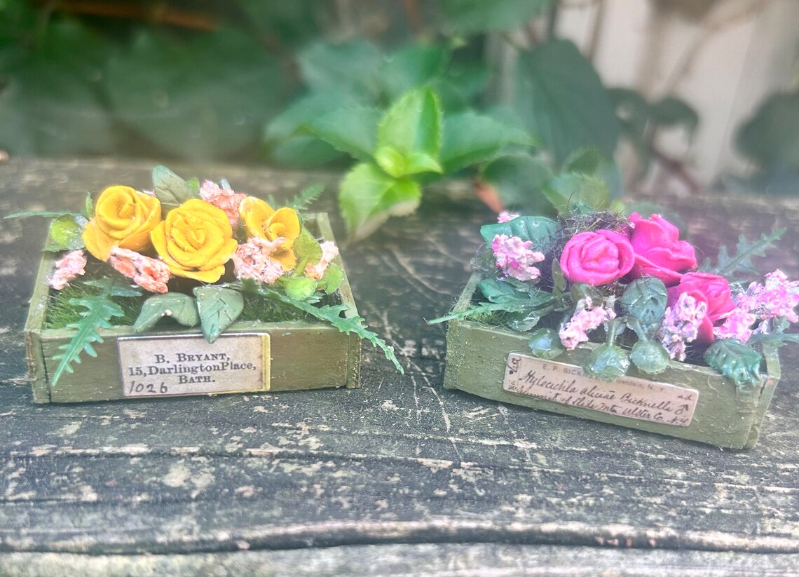 Miniature Flower Box Planters - Etsy
