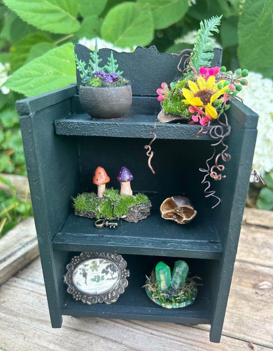 Mystical Curio Shelf Miniature With Accessories - Etsy