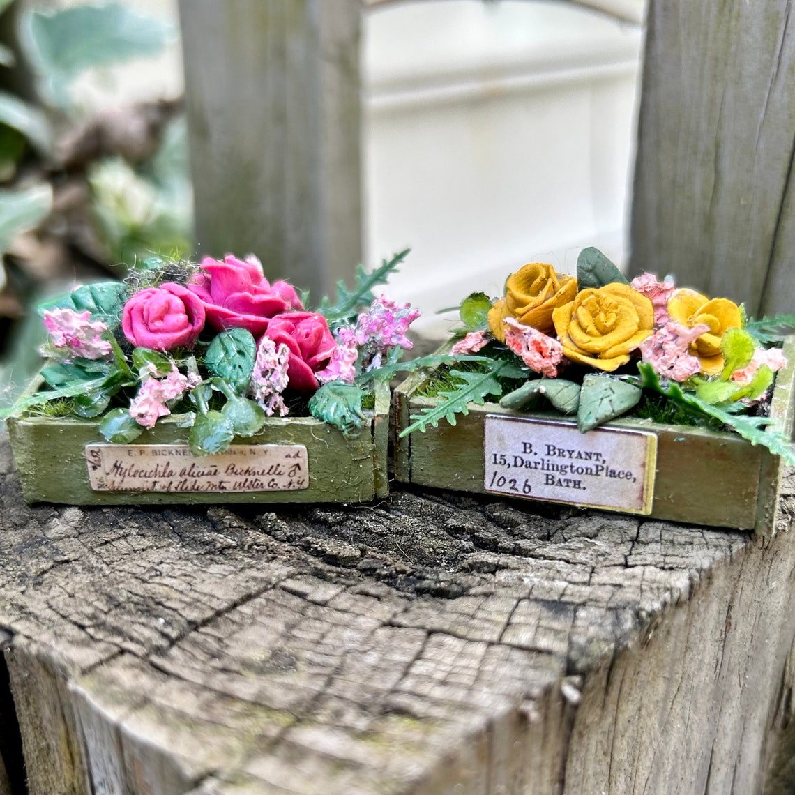 Miniature Flower Box Planters - Etsy