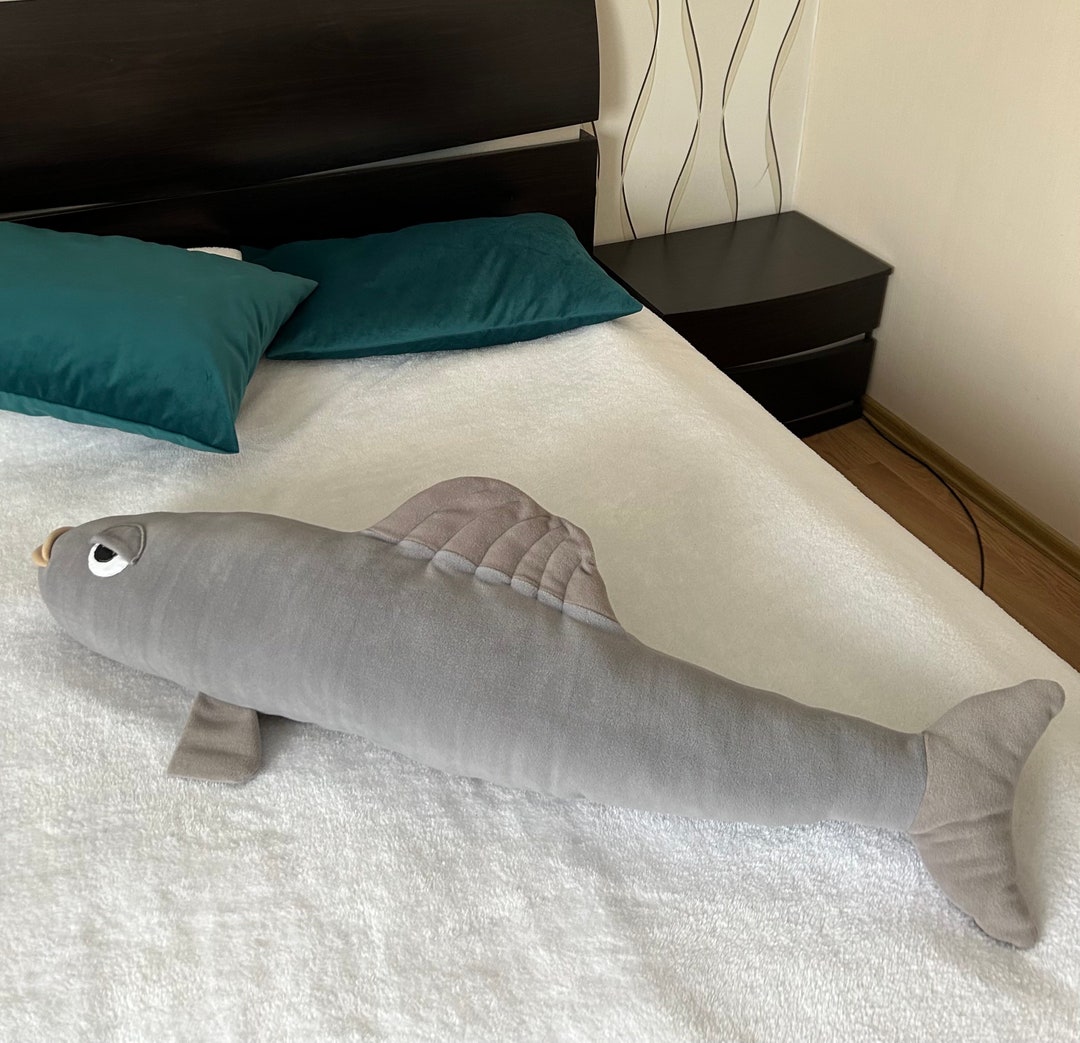 Handmade Plush Hug Toy Large Plush Fish Huggable Body Pillow Custom Hug ...