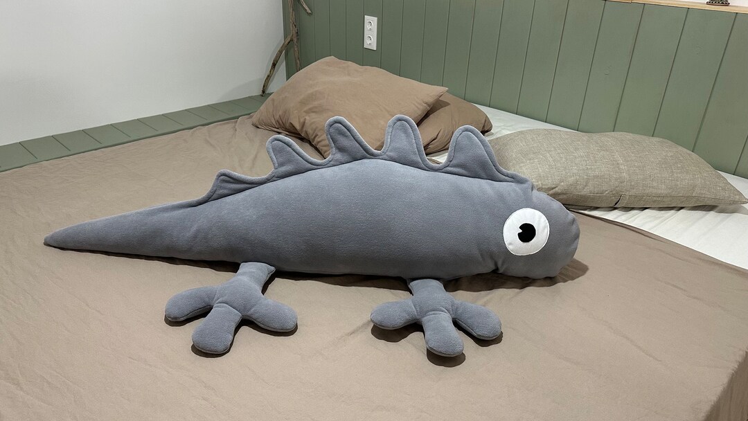 Custom Plush Lizard Handmade Plush Lizard Washable Pillow Lizard Plush ...