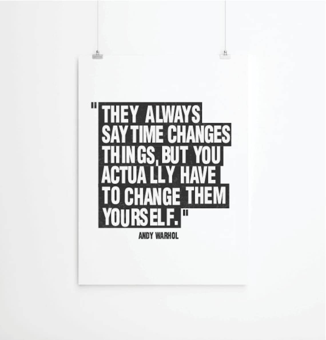 Andy Warhol Quote Poster | Etsy
