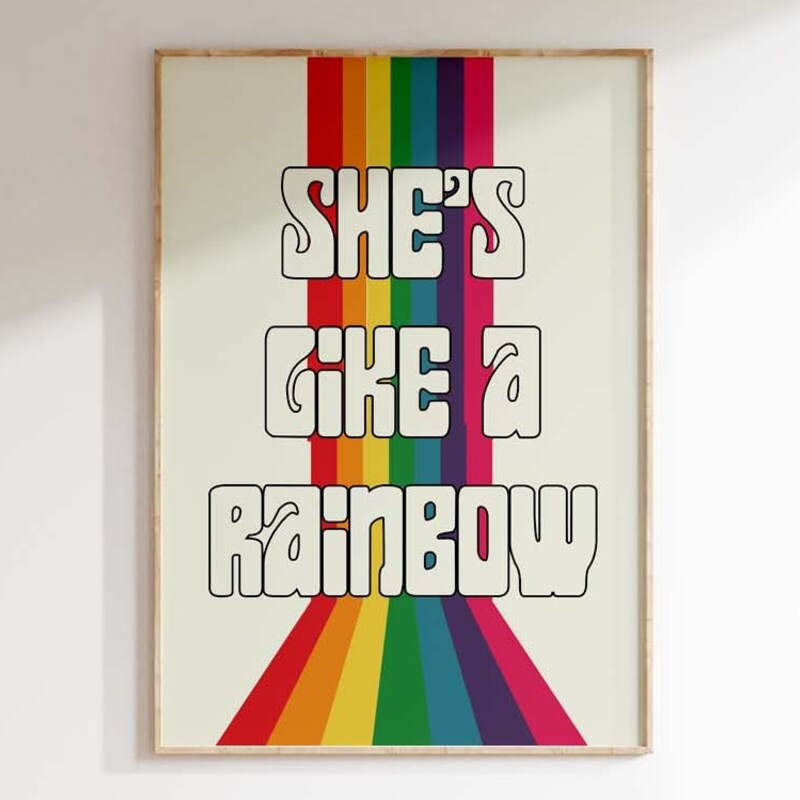 Rainbow Poster - Etsy