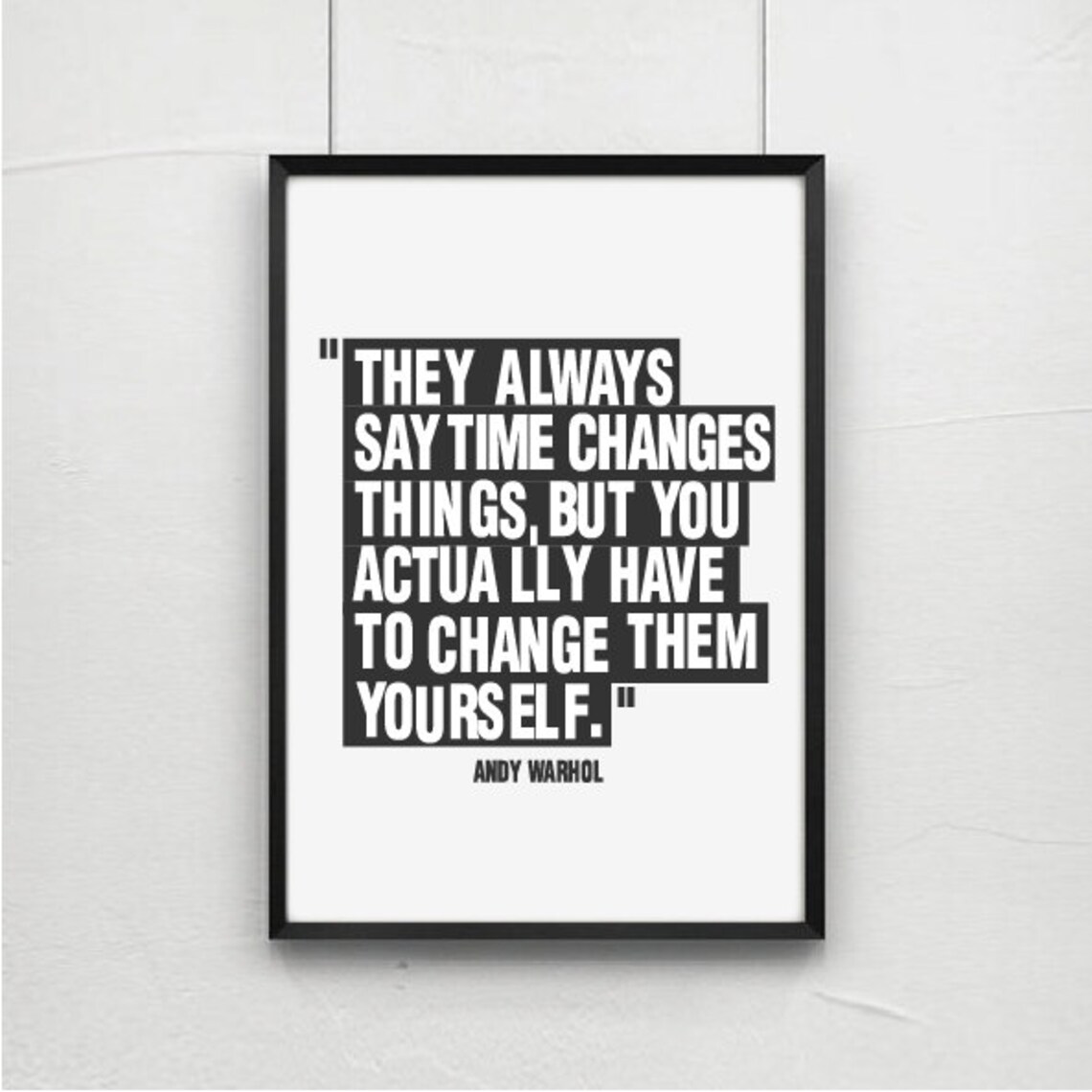 Andy Warhol Quote Poster | Etsy