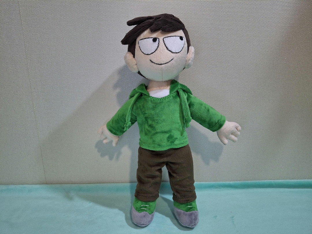 Custom Edd Eddsworld Plush Toy, Handmade Cartoon Character - Etsy