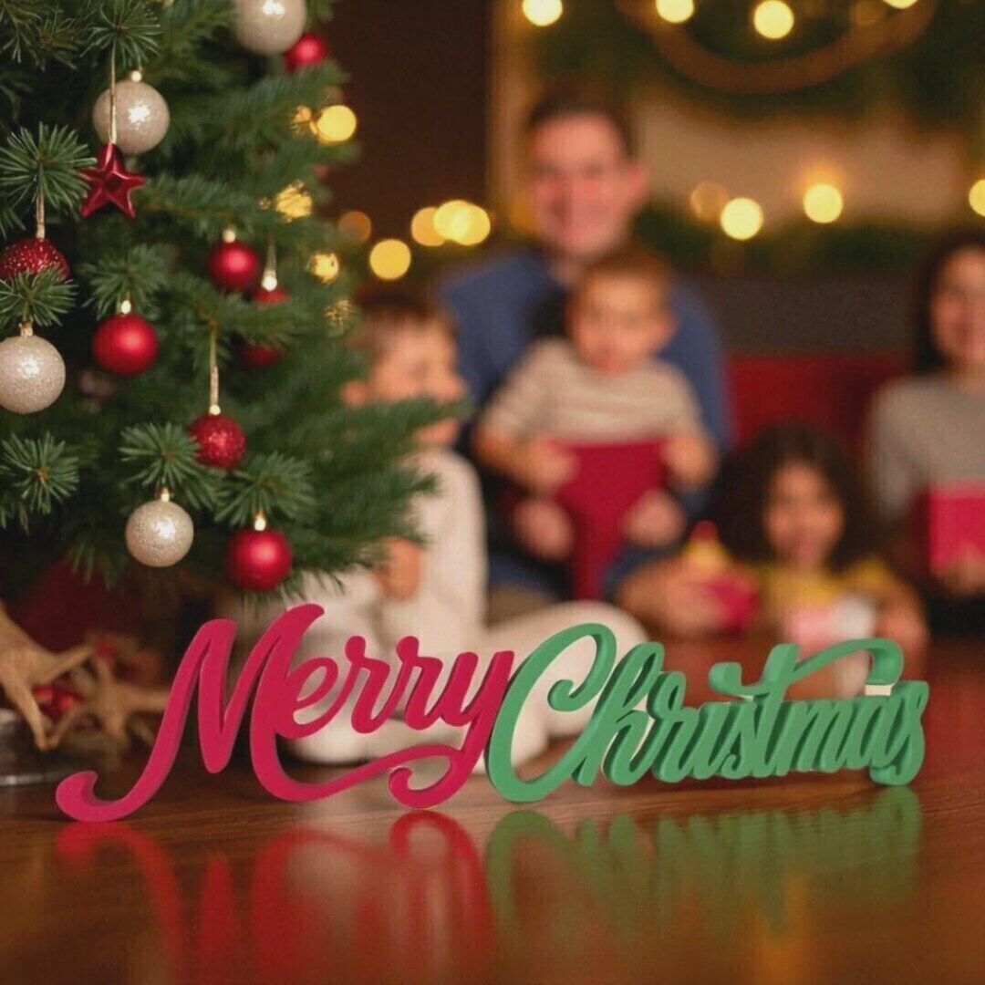 Merry Christmas Tabletop Sign – Holiday Decor - Etsy
