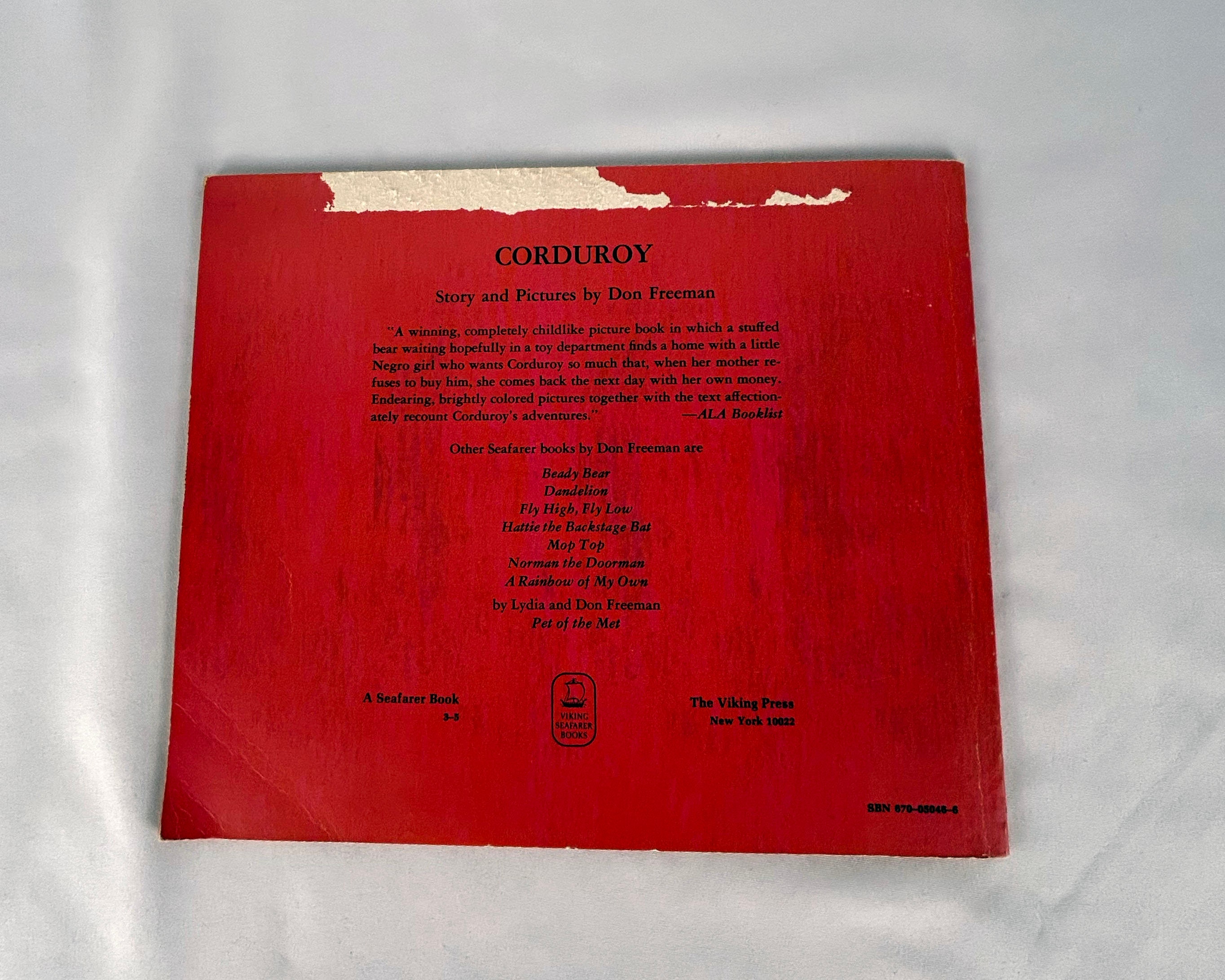 Softcover Corduroy Book 1970 - Etsy