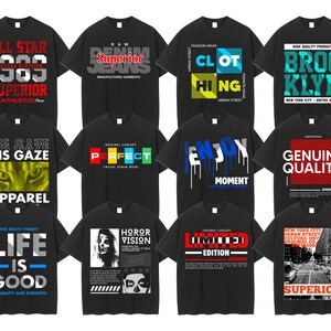 Urban Streetwear T-shirt Designs | Streetwear Designs Bundle ...